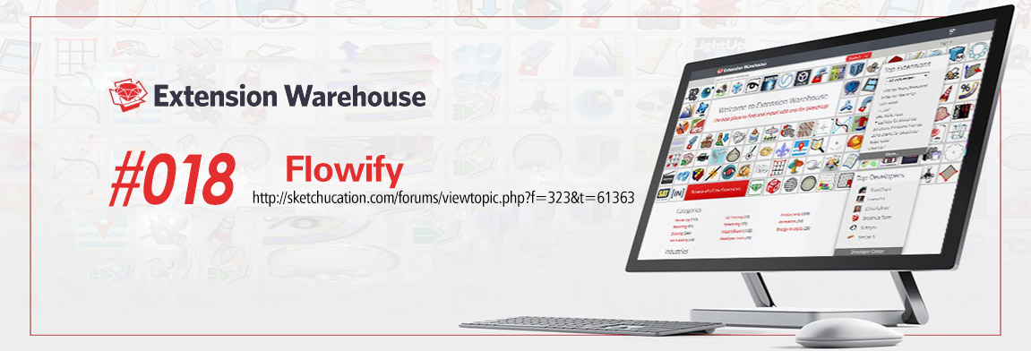 曲面流动插件-Flowify - SketchUp自学